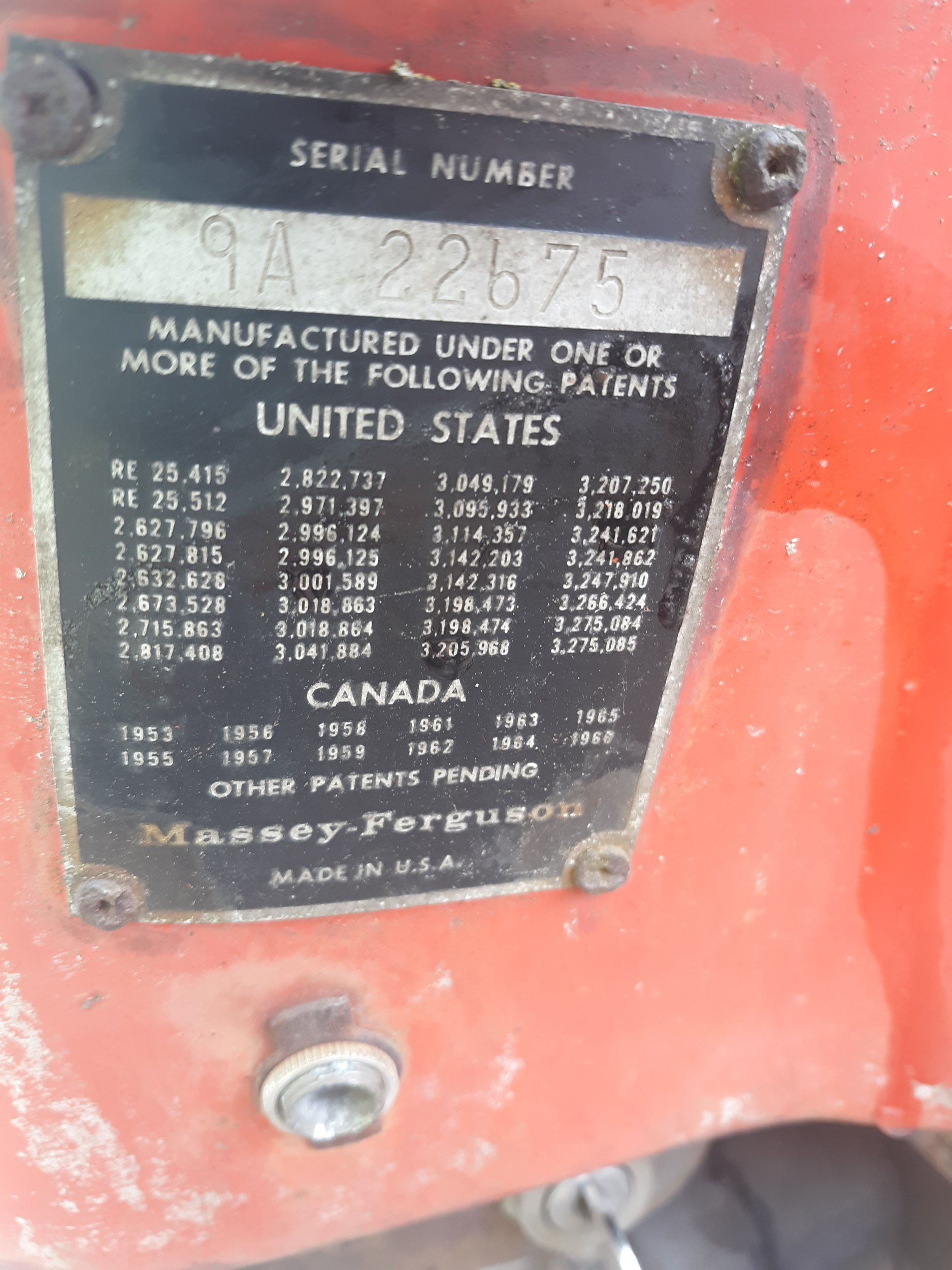 Mf 135 Serial Number TractorByNet