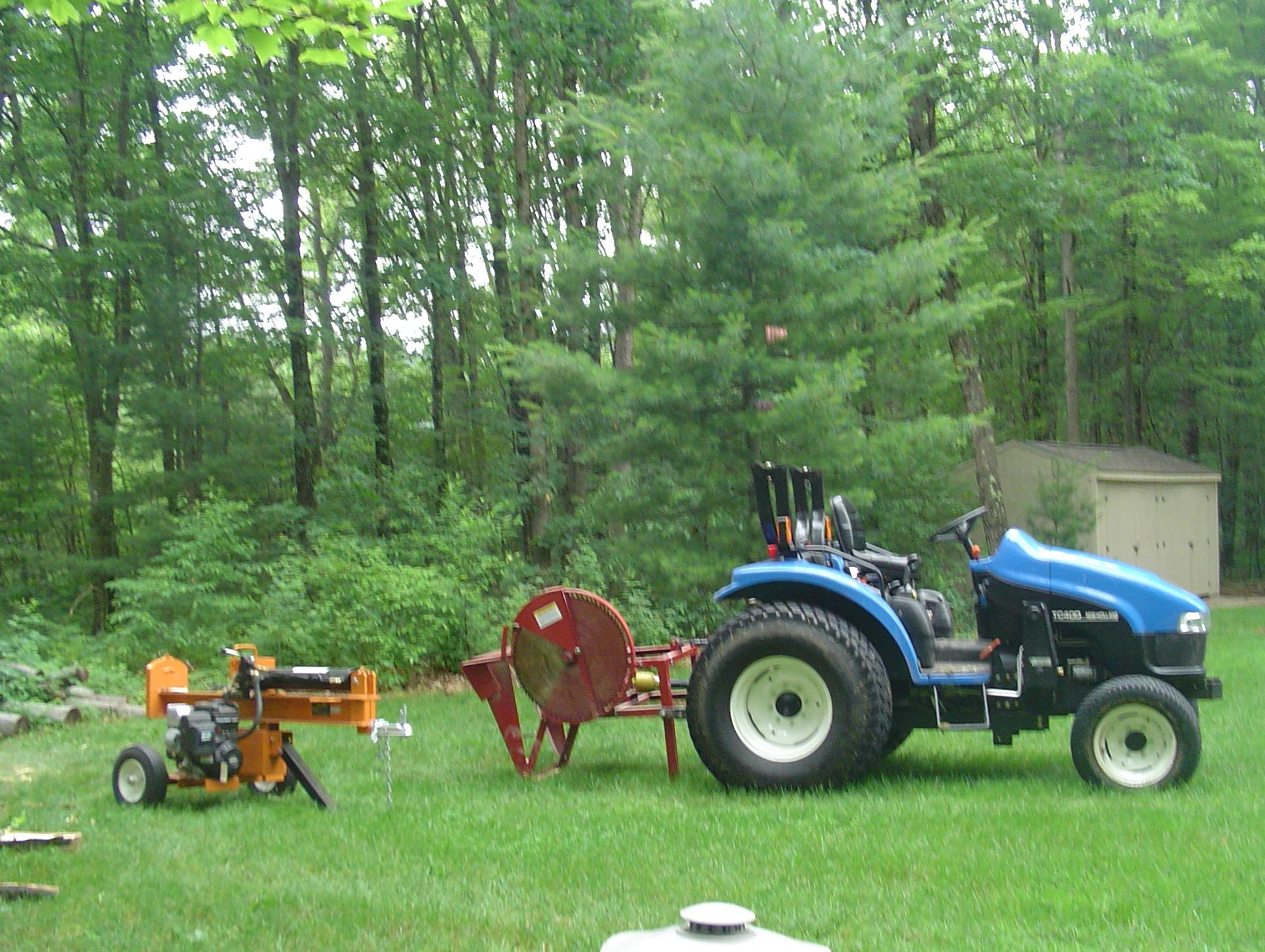 Woodsman pto cordwood saw HF log splitter TractorByNet